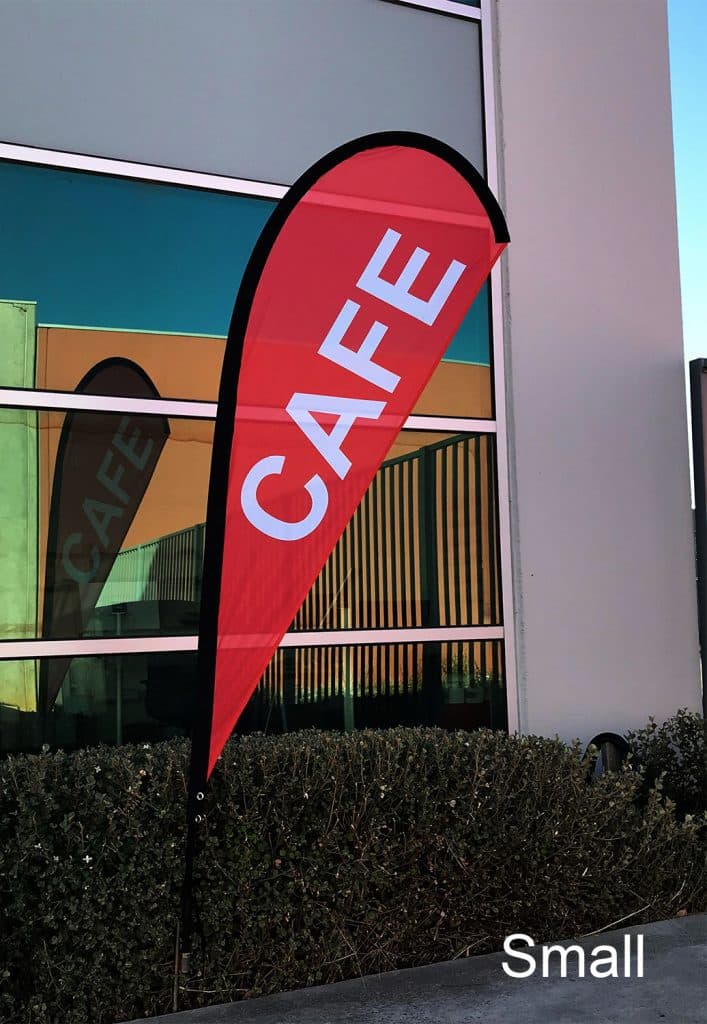 Teardrop Coffee Flag / Cafe Flag Sign - JY Display And Signs - Blog