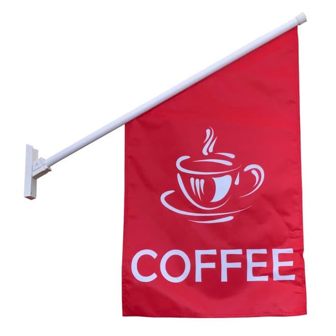 Teardrop Coffee Flag / Cafe Flag Sign - JY Display And Signs - Blog
