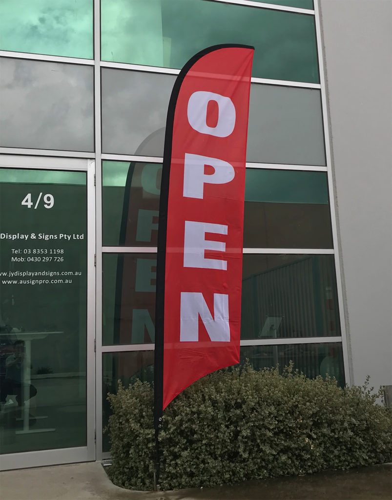 Where to Buy Open Sign Flags? - JY Display And Signs - Blog JY Display ...