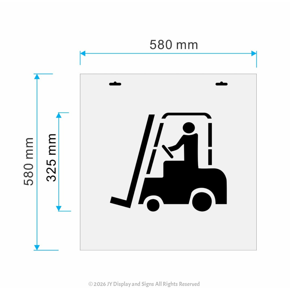 FORKLIFT Stencil - ST-W-FL | JY Display