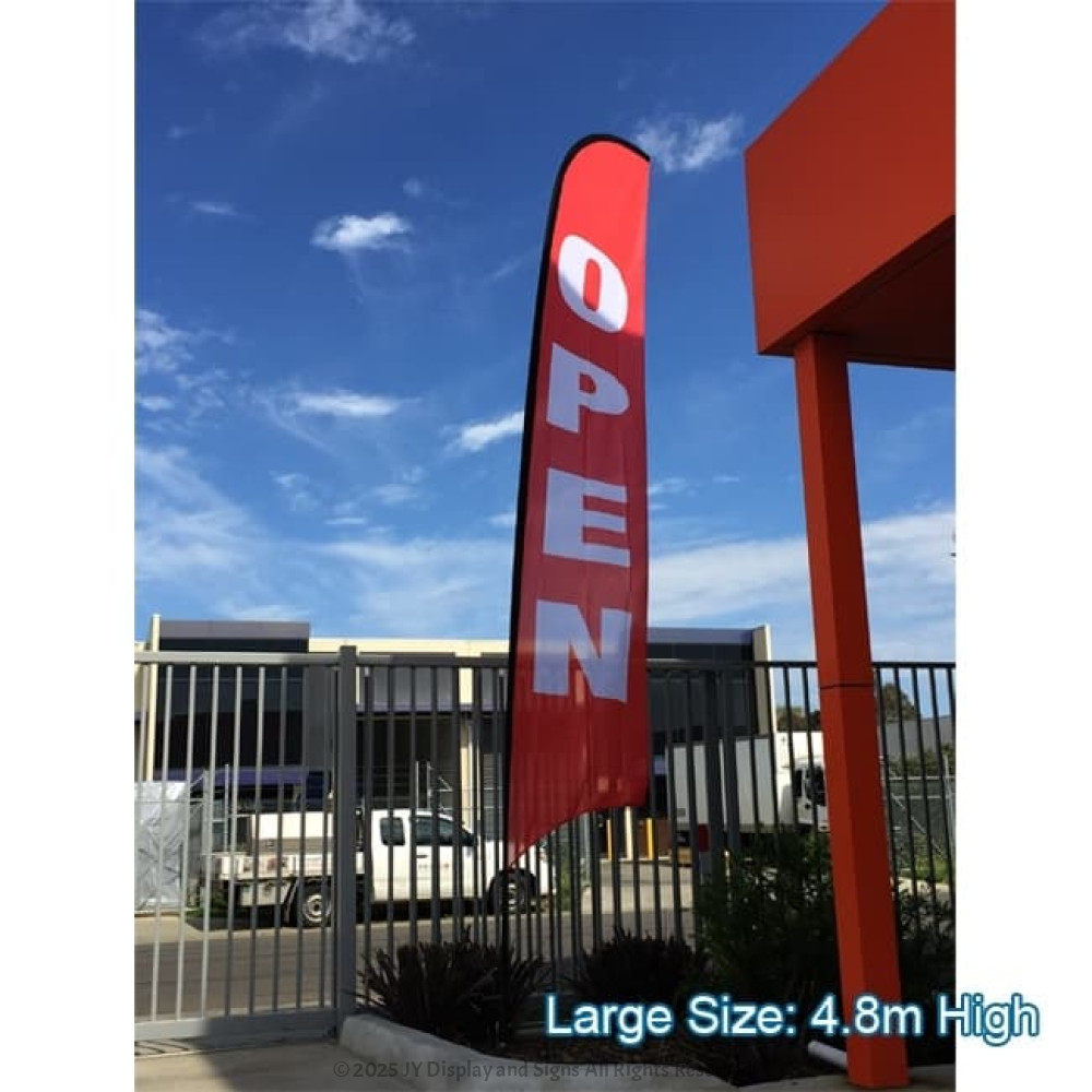 Grand Opening flag banner adverting sign stock in Melbourne