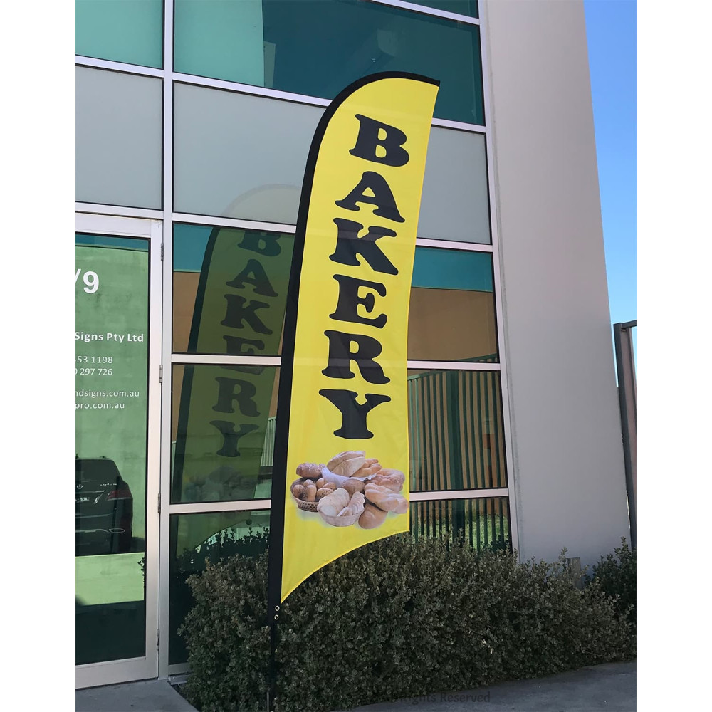Bakery Flag for bread shop advertising sign pre made