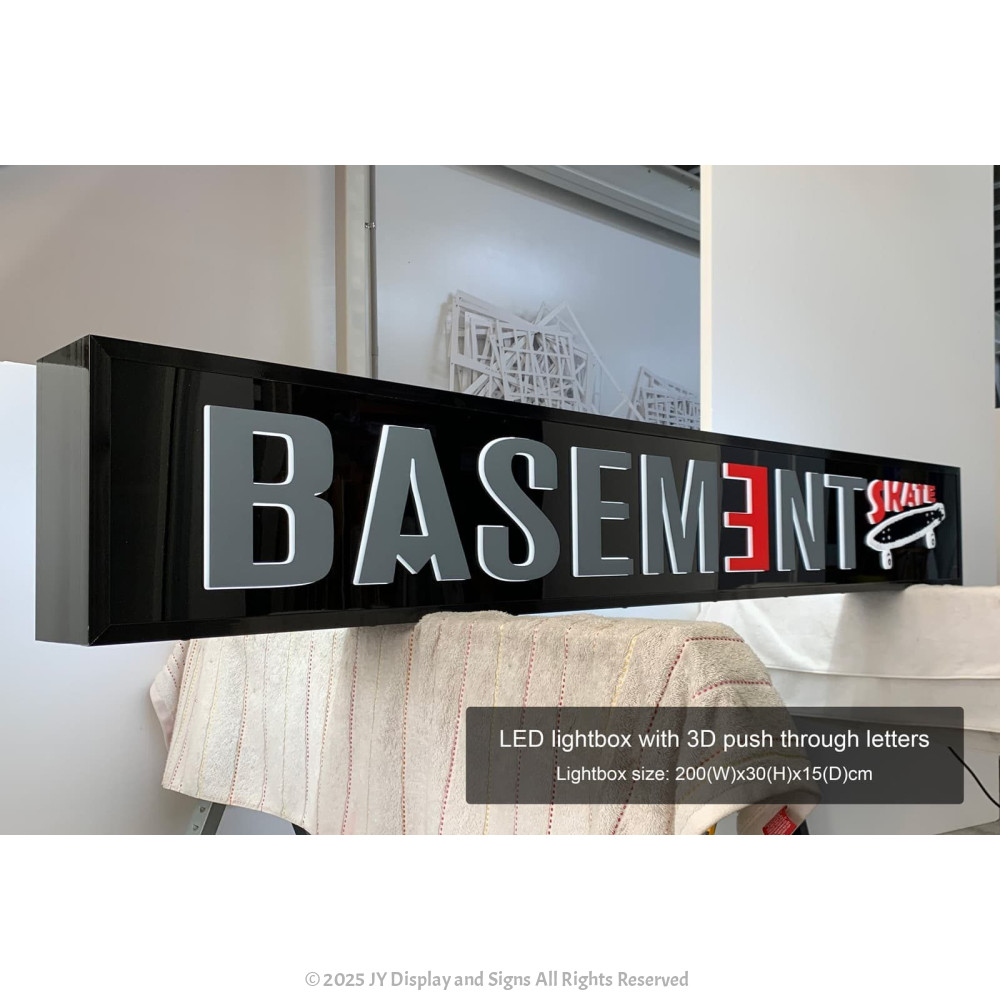 LED Light Box with 3D Lettering Light Box with Raised Letters