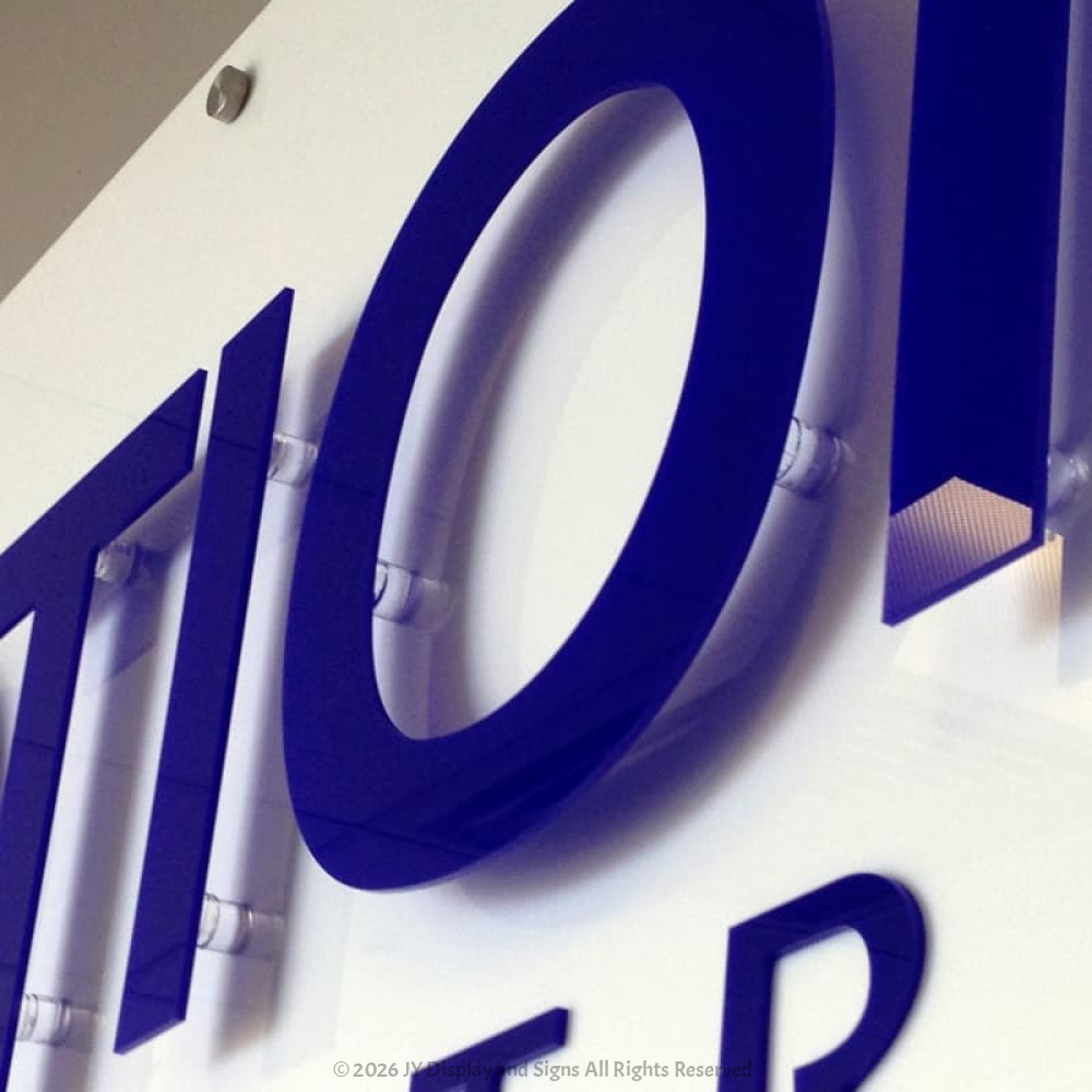 100mm Acrylic Letters Perspex Sign Letters - 3D-AC-10 | JY Display