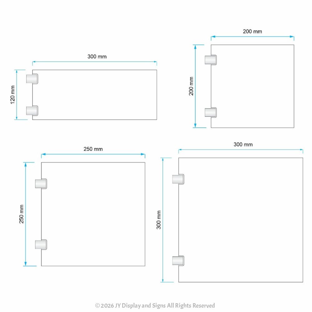 Wall mount acrylic sign pocket kit door sign and corridor signage