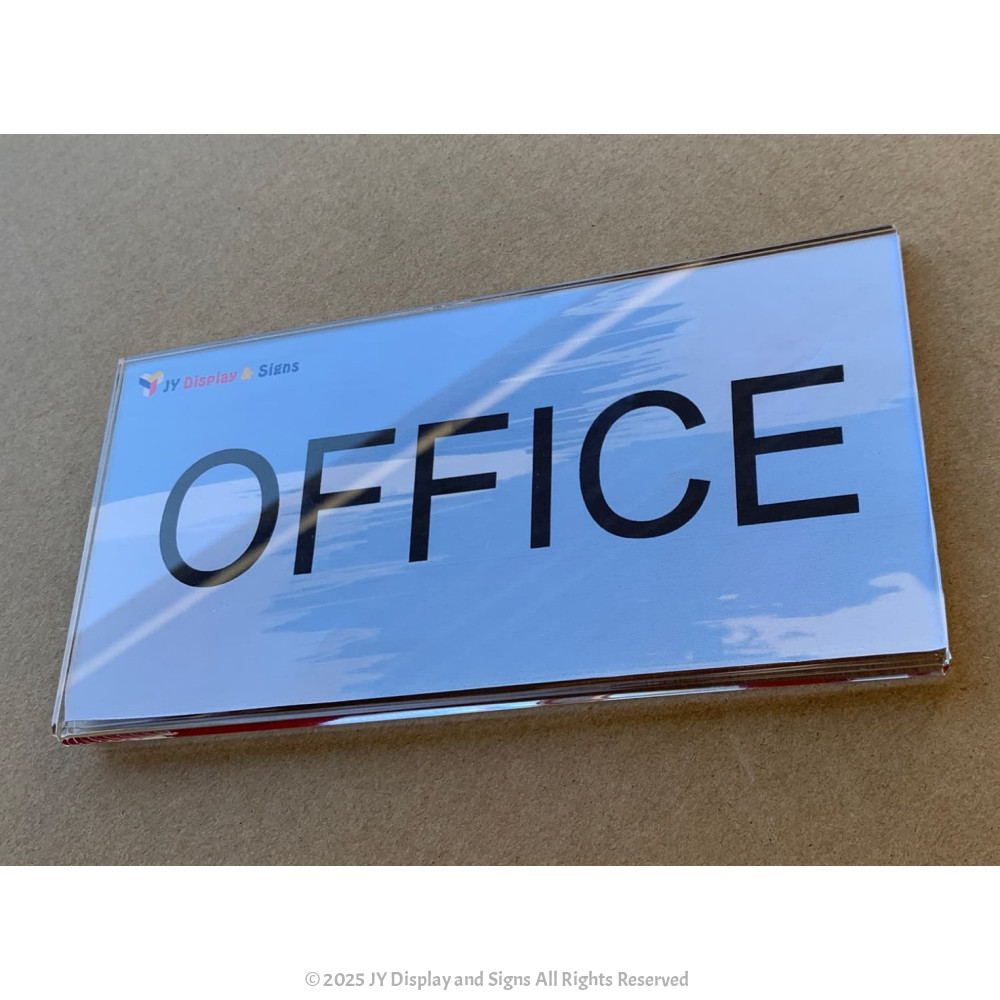 Clear Acrylic Sign Pocket door sign office and wall sign