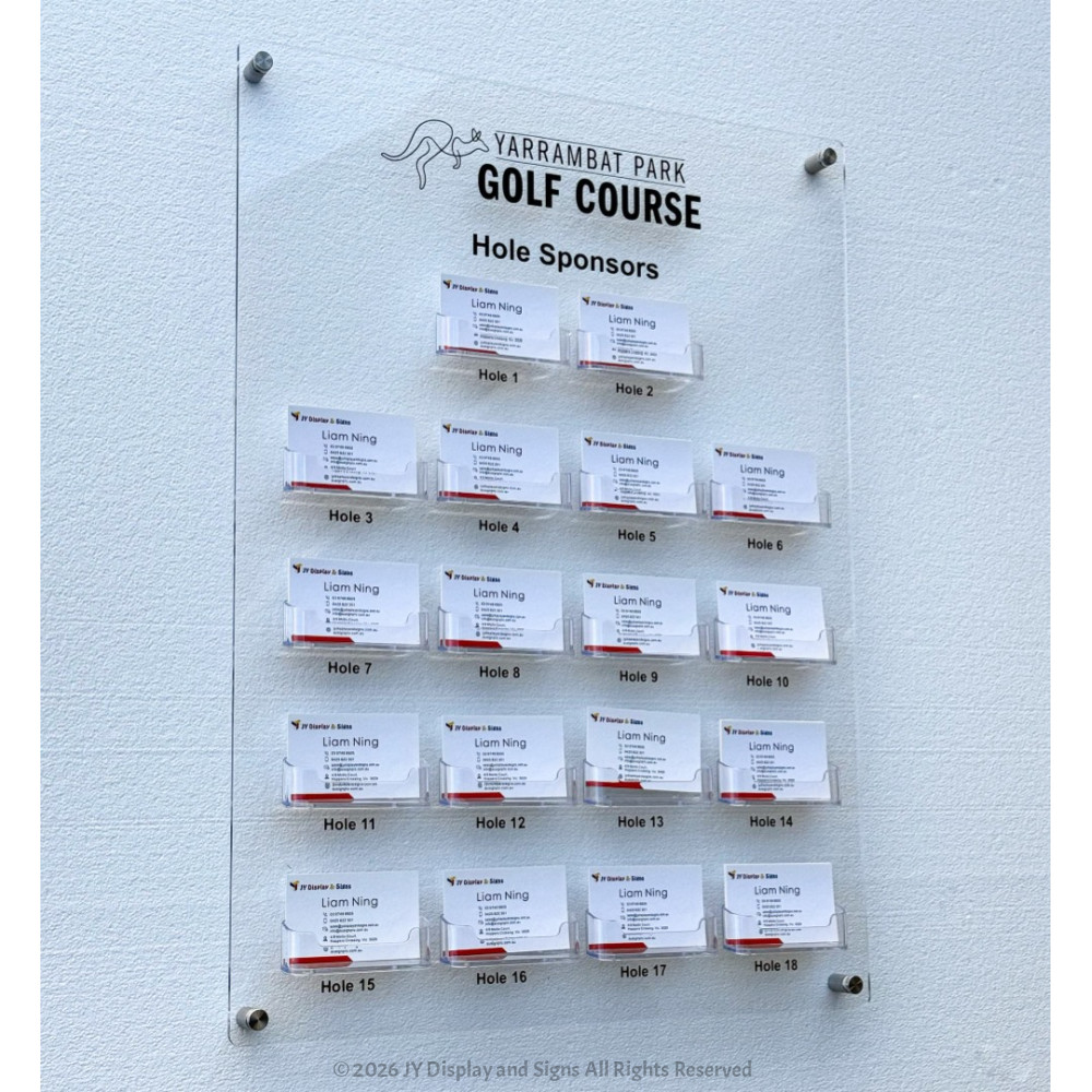 Custom made Business Card Display Board