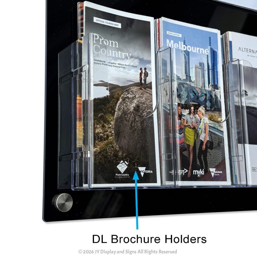 1 A3 Sign Holder + 4 DL Brochure Holders Unit - INA3001