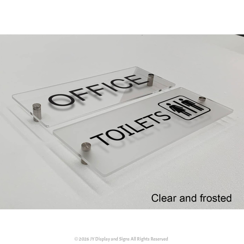 Customise Acrylic Sign Kit suit for any office, reception, lobby, Flush ...